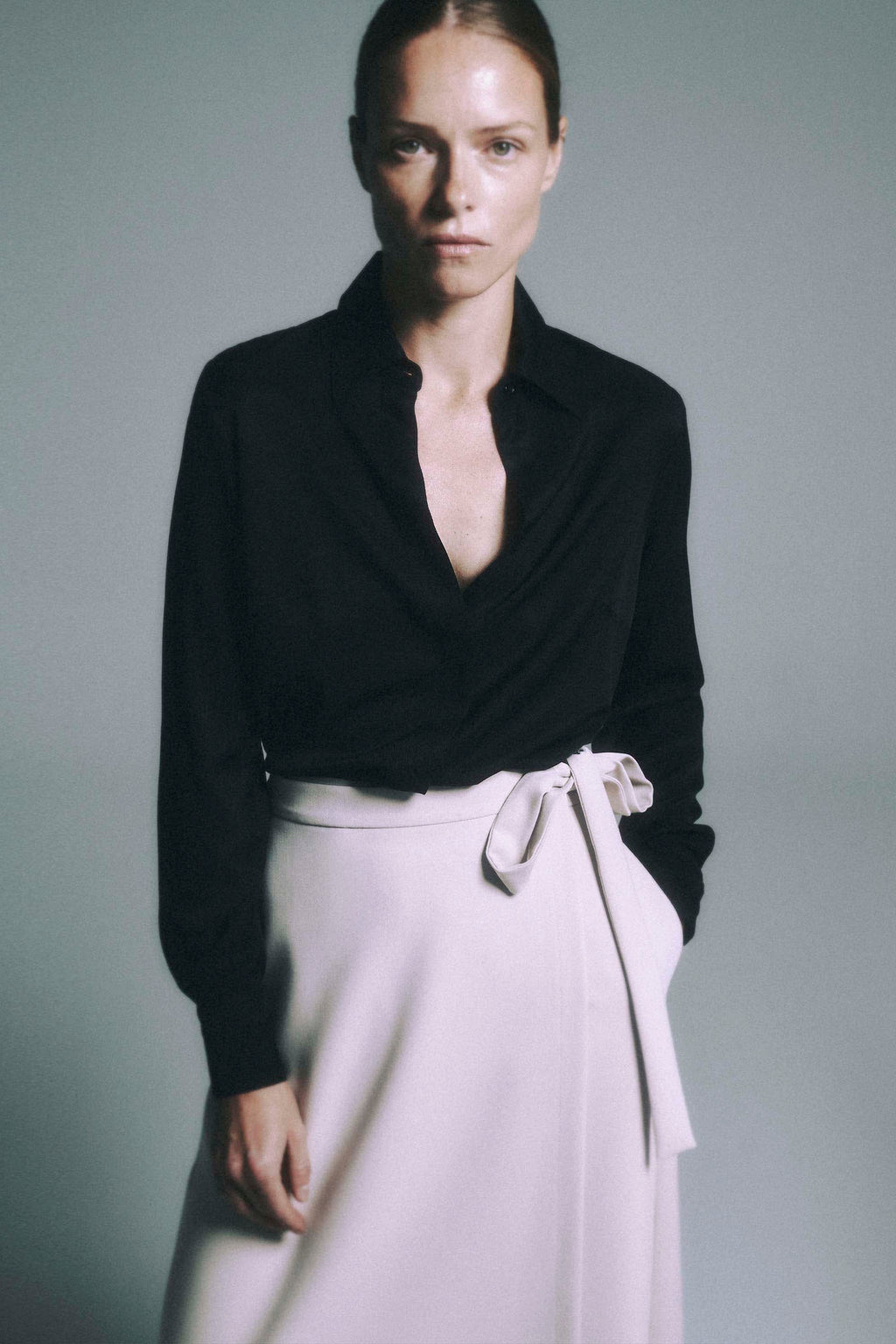 Koszula klasyczna z wiskozy Lorane - ECHO